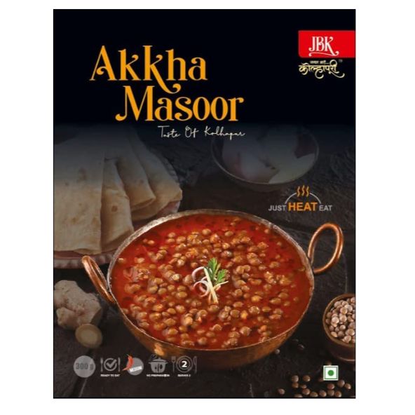 JBK JBK AKKHA Masur – Ready to Eat Indian Food, 300g, Kolhapur Dal - P ...