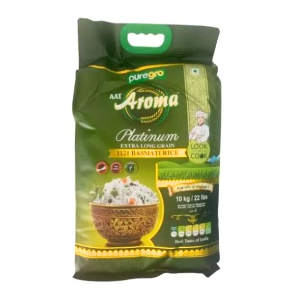 PUREGRO PLATINUM EXTRA LONG GRAIN BASMATI RICE 10KG – Pound Veg
