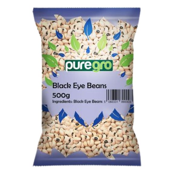 Puregro Black Eye Beans 500g – Pound Veg