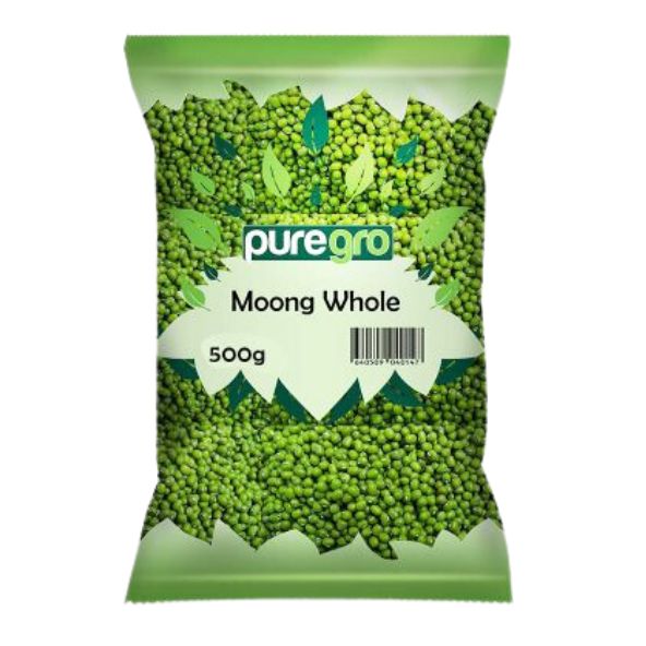 Puregro Moong Whole 500g – Pound Veg